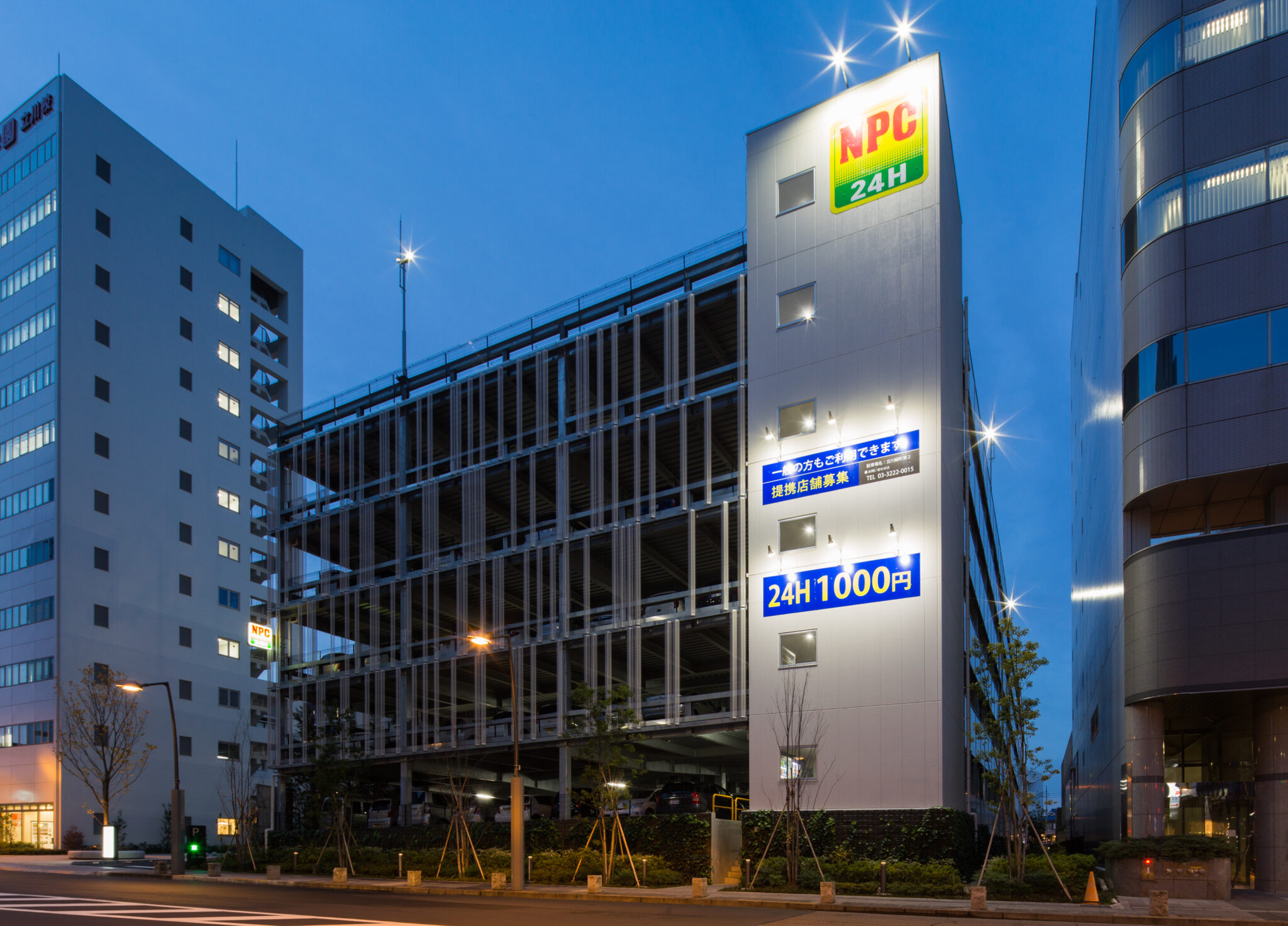 NPC24H立川緑町第2パーキング | 導入実績 | IHI運搬機械株式会社の自走式駐車場